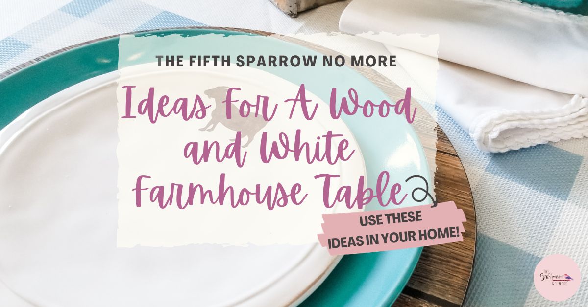 A Wood, White and Plaid Farm Animal Table - The Fifth Sparrow No More