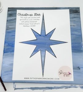 How To Paint A Christmas Star - The Fifth Sparrow No More