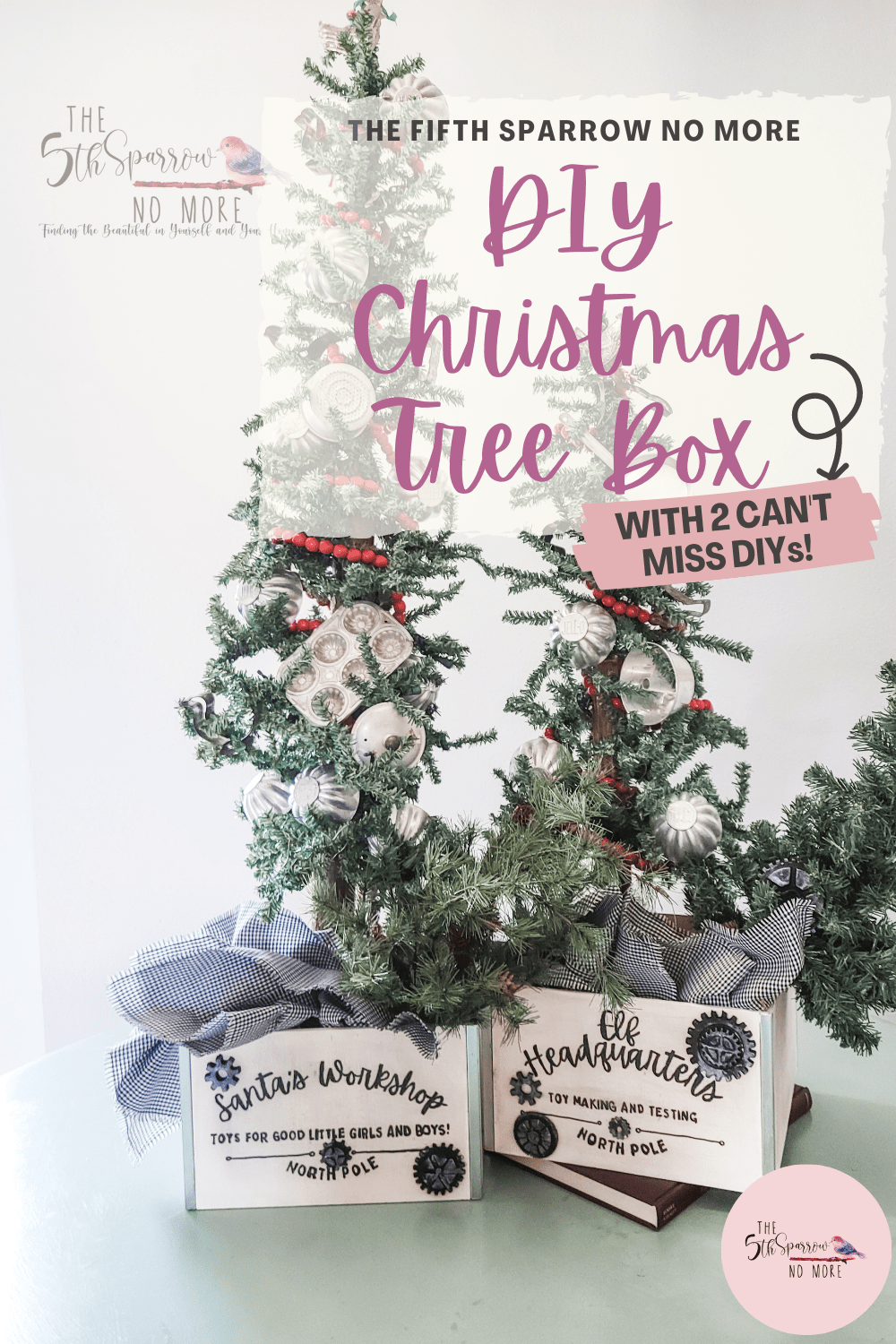 An Easy Christmas Tree Box With An Image Transfer - The Fifth Sparrow ...