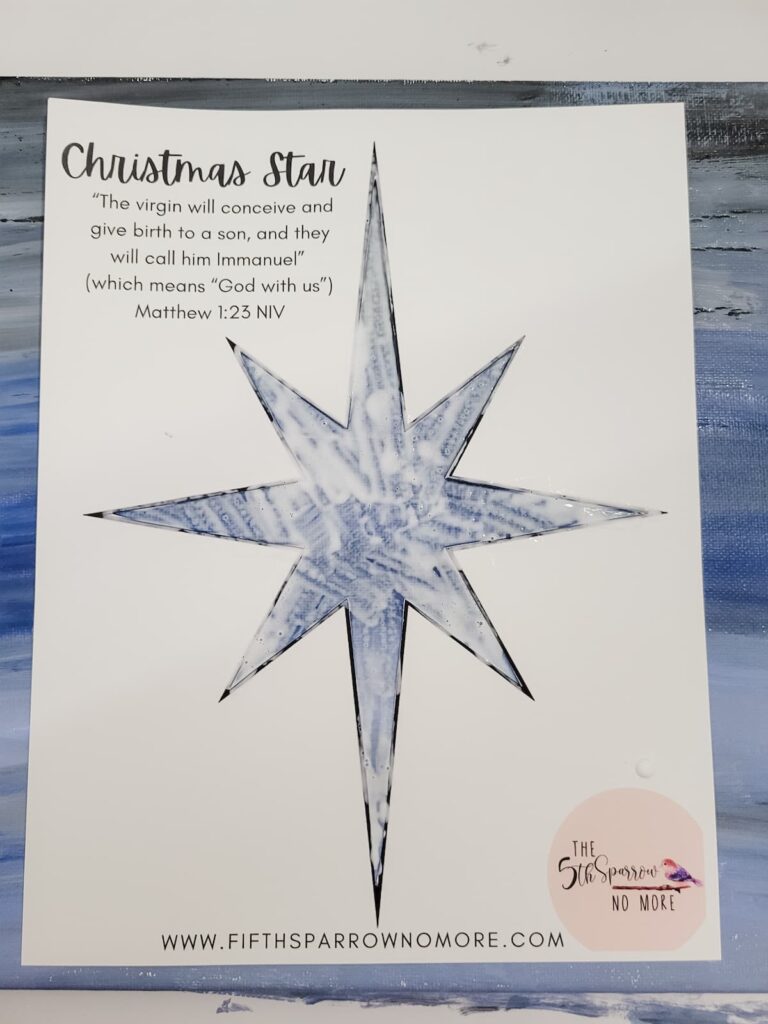 Make An Easy Christmas Star With A Printable Template - The Fifth ...