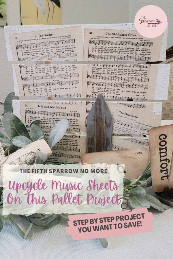 Upcycle Old Hymnals On This Creative Pallet Project - The Fifth Sparrow ...