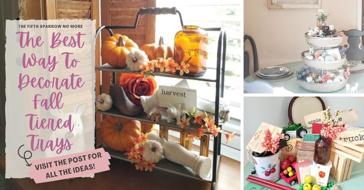 The Best Way To Decorate A Fall Tiered Tray - The Fifth Sparrow No More