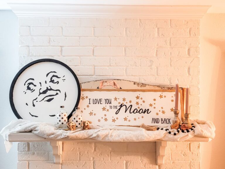 Love You To The Moon And Back Mantel For Valentine's - The Fifth ...