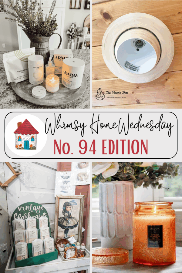 Whimsy Home Wednesday Blog Link Party No. 94 - The Fifth Sparrow No More