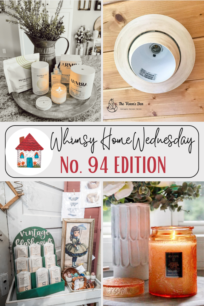 Whimsy Home Wednesday Blog Link Party No. 94 - The Fifth Sparrow No More