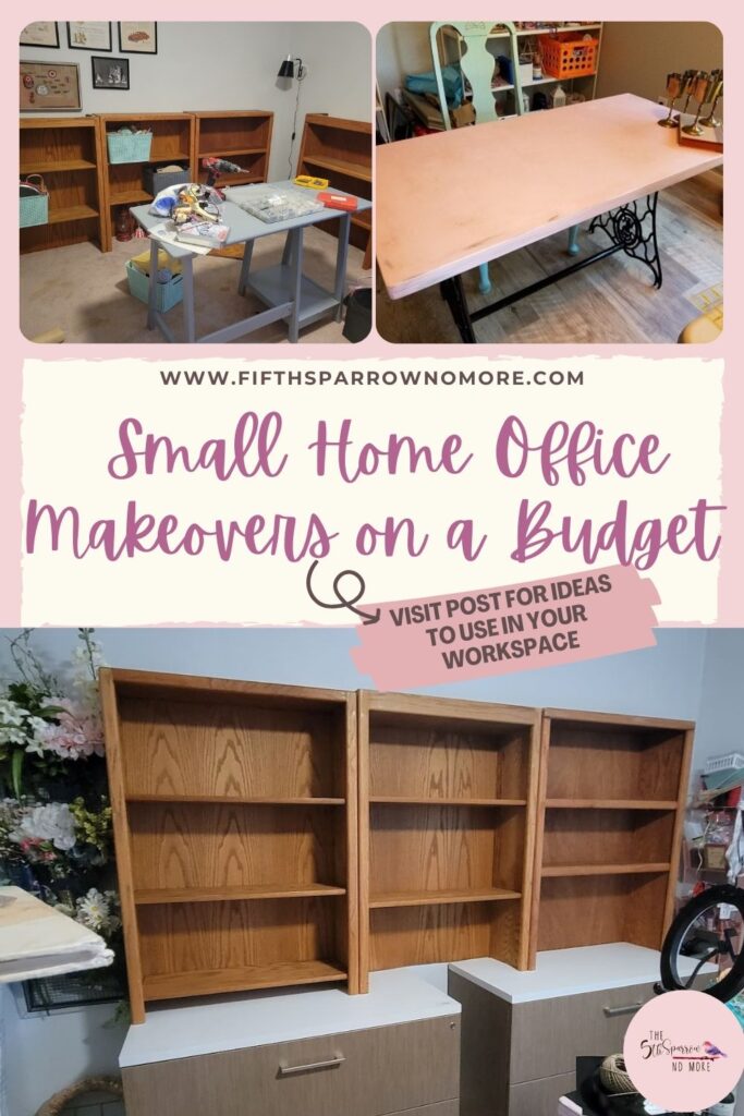 Easy DIY Small Home Office Makeover On A Budget - The Fifth Sparrow No More