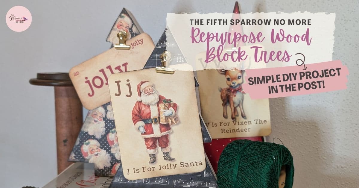 A Simple Repurpose - Wood Block Trees For Pictures And Recipes - The ...