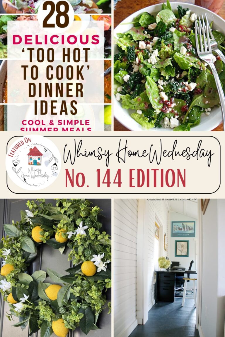 Whimsy Home Wednesday Blog Link Party No. 144 - The Fifth Sparrow No More